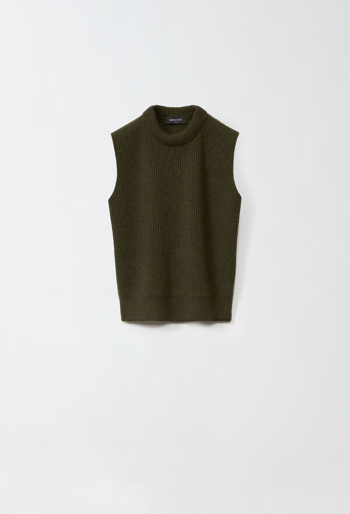 RIBBED CASHMERE VEST for Women | Fabiana Filippi®